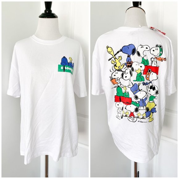 Zara | Tops | Zara Sequined Snoopy Peanuts Tshirt | Poshmark